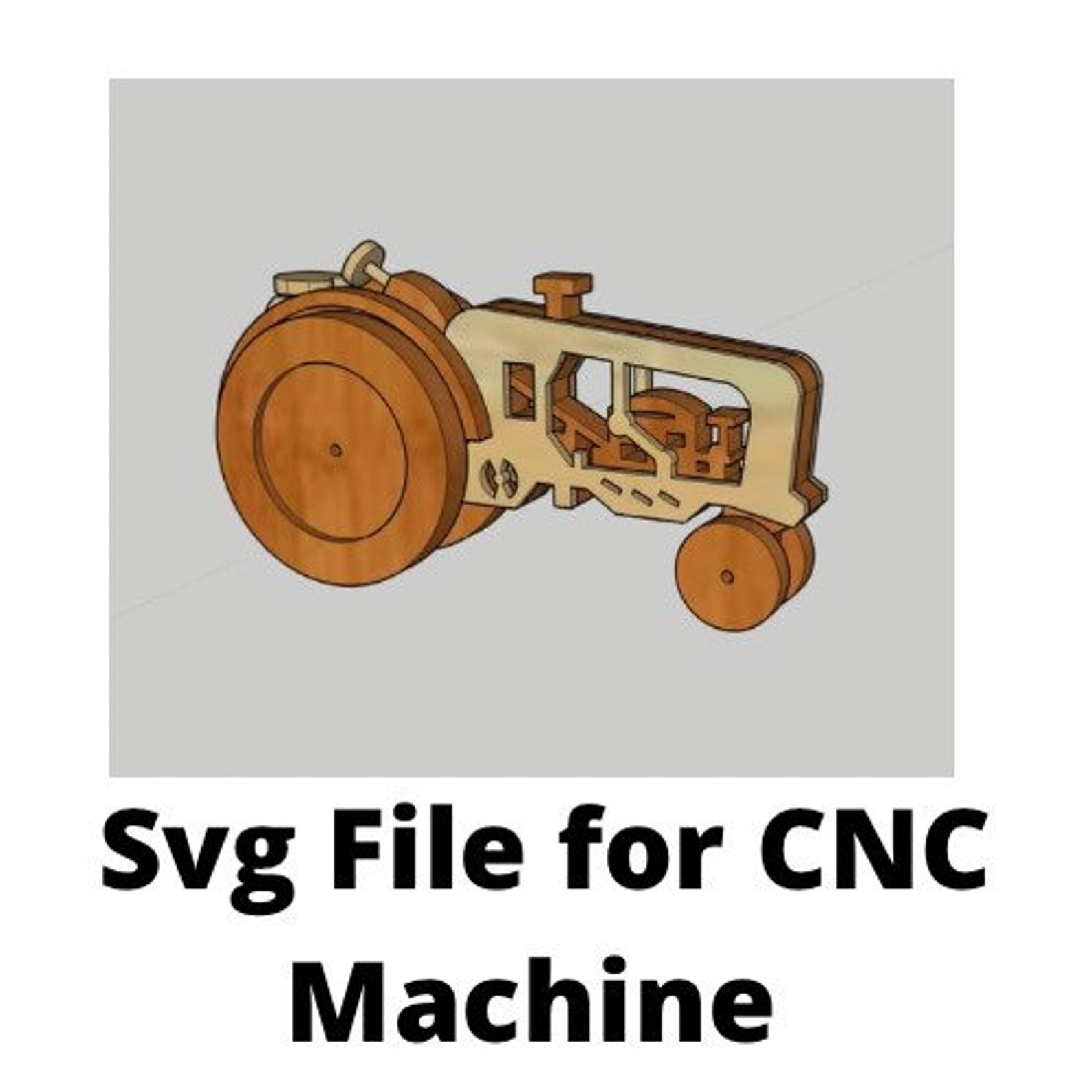 CNC Toy Tractor SVG File / Toy Tractor SVG / Wooden Tractor - Etsy