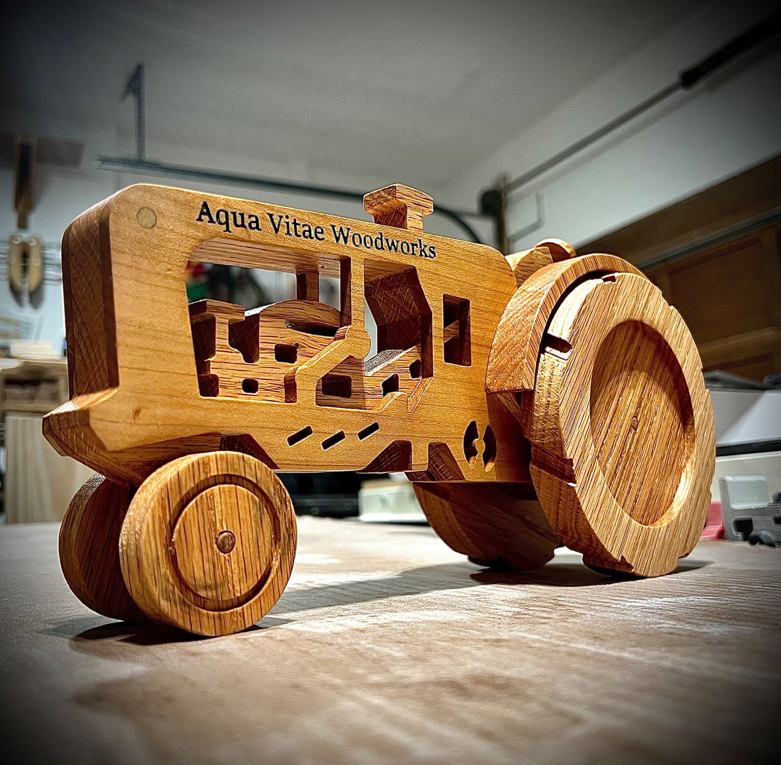 CNC Toy Tractor SVG File / Toy Tractor SVG / Wooden Tractor Toy File ...