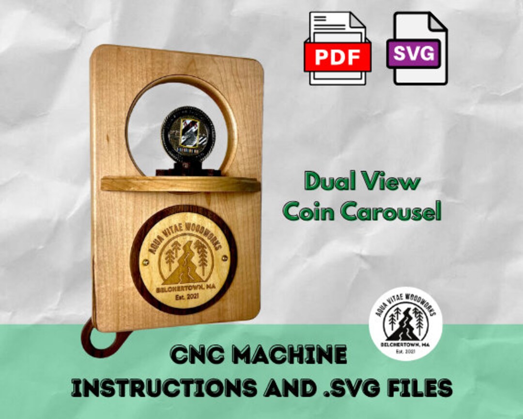 Digital Downloadable CNC Router Plans for Dual View Coin Display ...