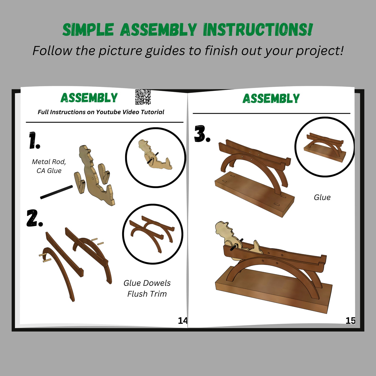 Spinning Acrobat Wooden Toy / Full CNC Build Manual (PDF) With Included ...