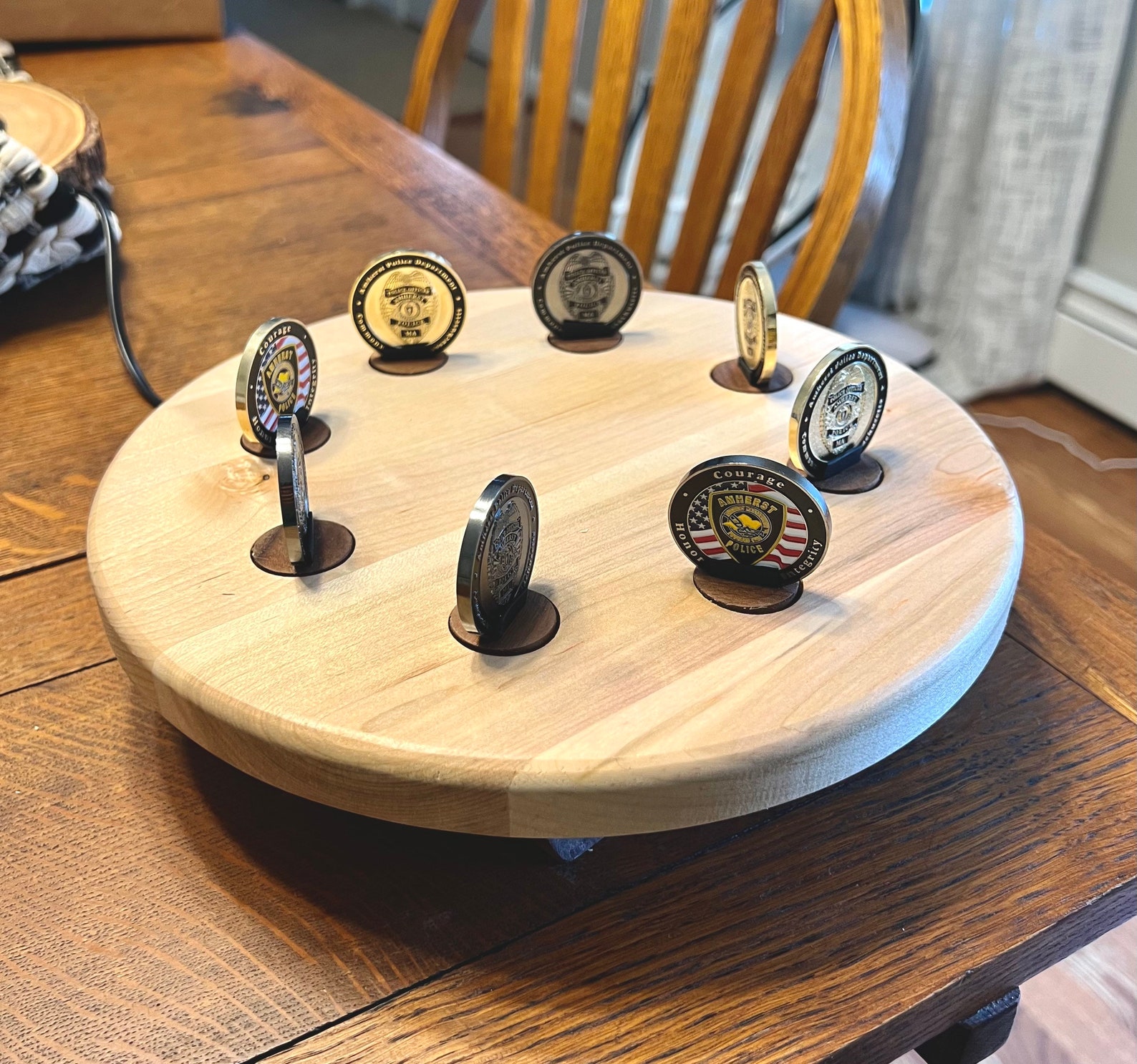 Motorized Challenge Coin Display SVG / Rotating Challenge Coin Display ...