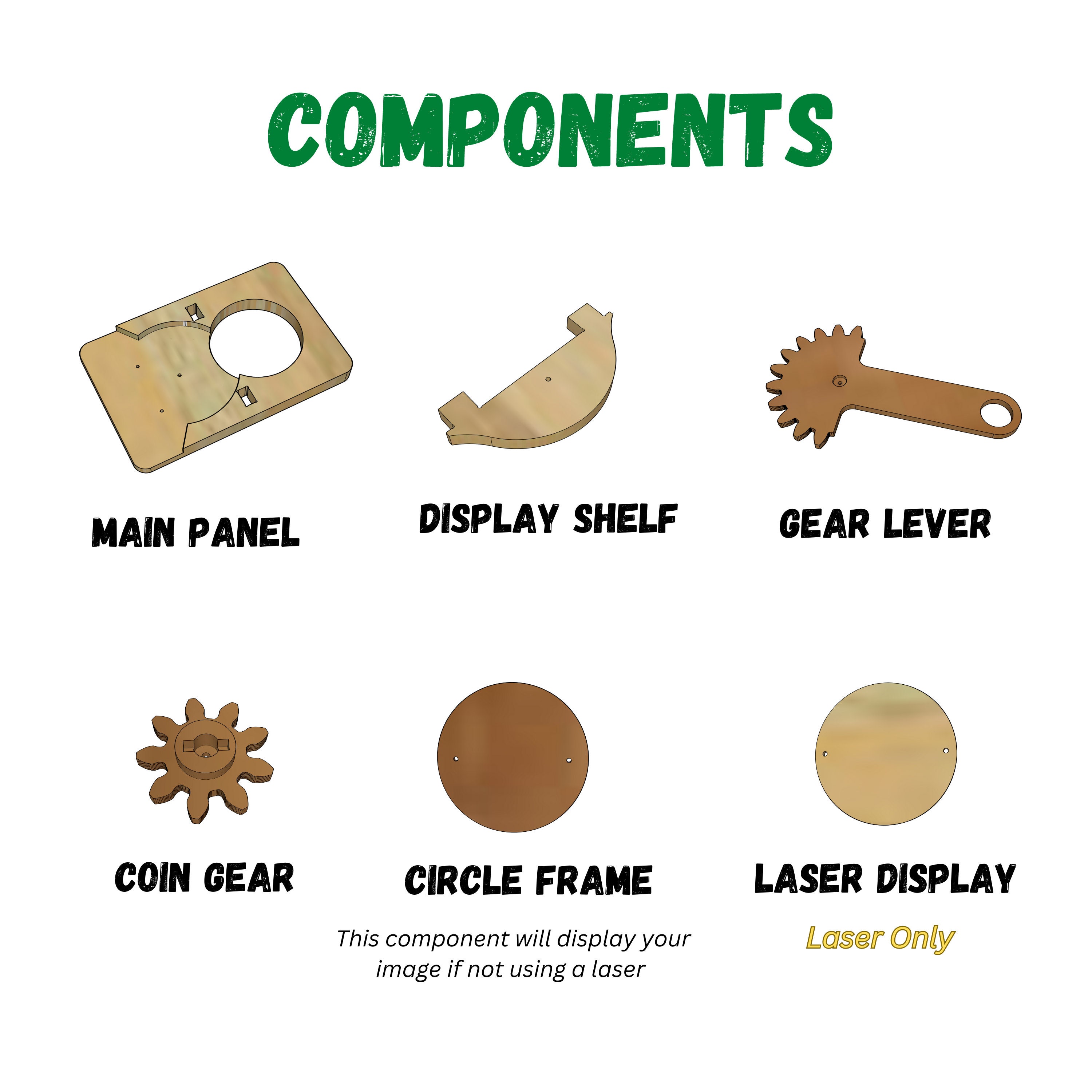 Digital Downloadable CNC Router Plans for Dual View Coin Display ...