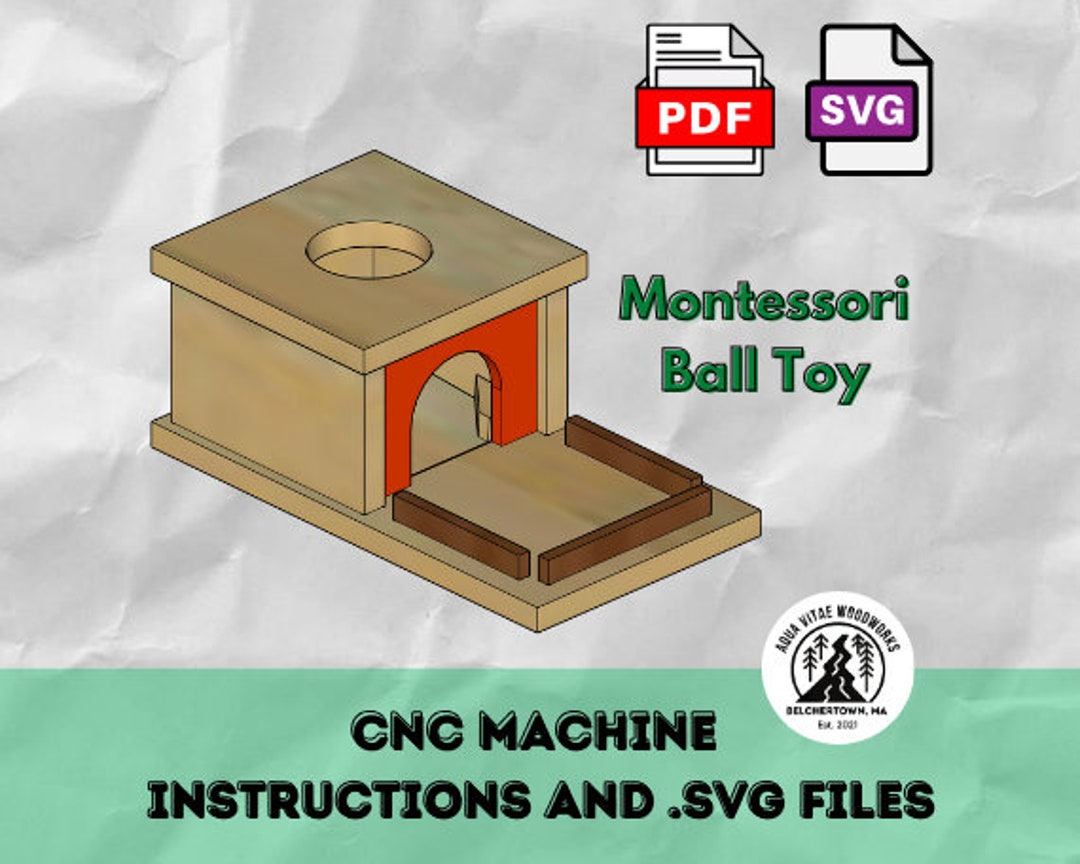 Montessori Toy CNC Machine / Montessori Toy SVG Files / CNC Machine ...