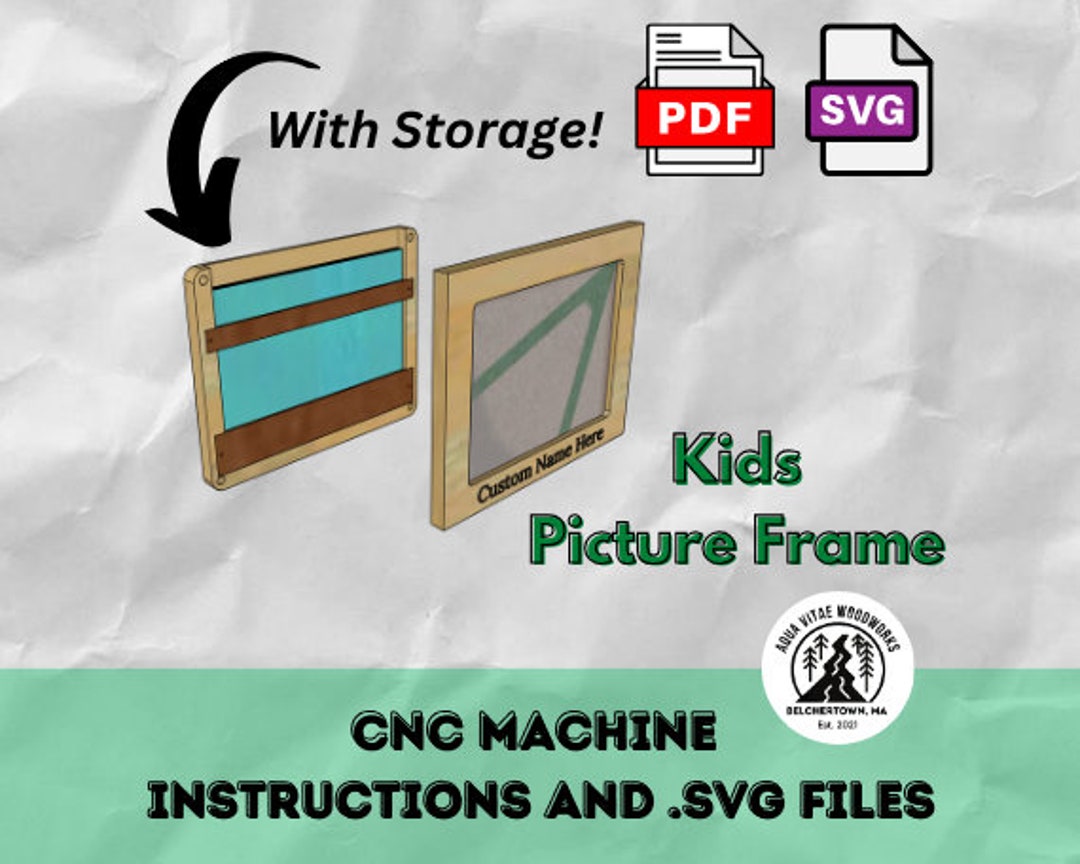 DIY CNC Kids Art Frame With Storage / CNC Project / Svg Files / Cnc ...