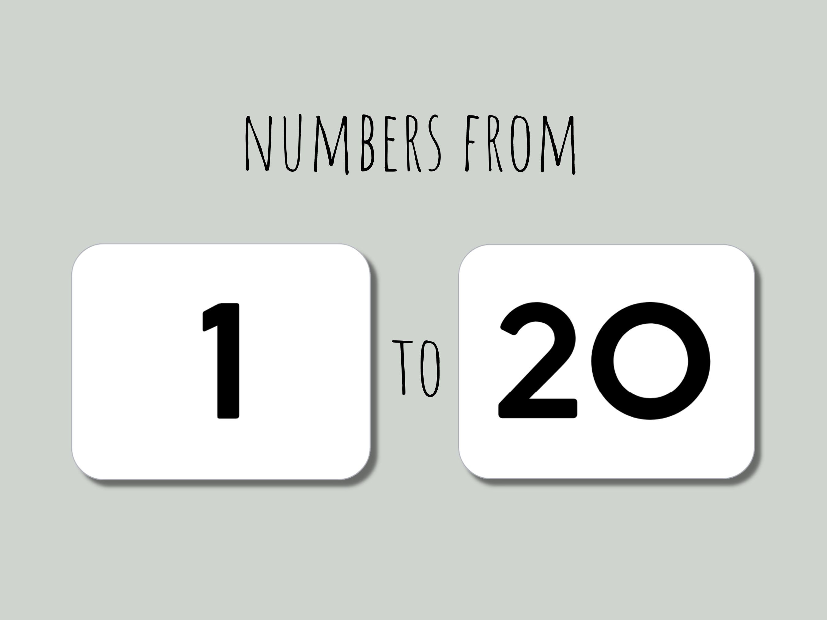 Printable Minimalist Montessori Number Flashcards 3 Part - Etsy