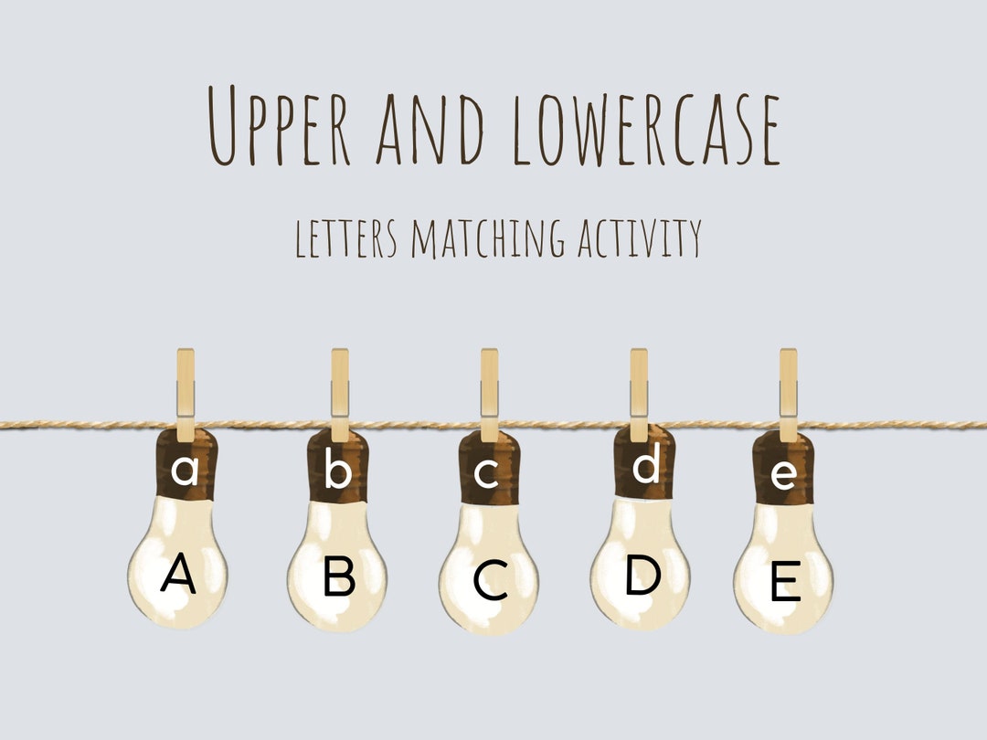 Printable Alphabet Matching Letter Game for Kids, Alphabet Garland ...
