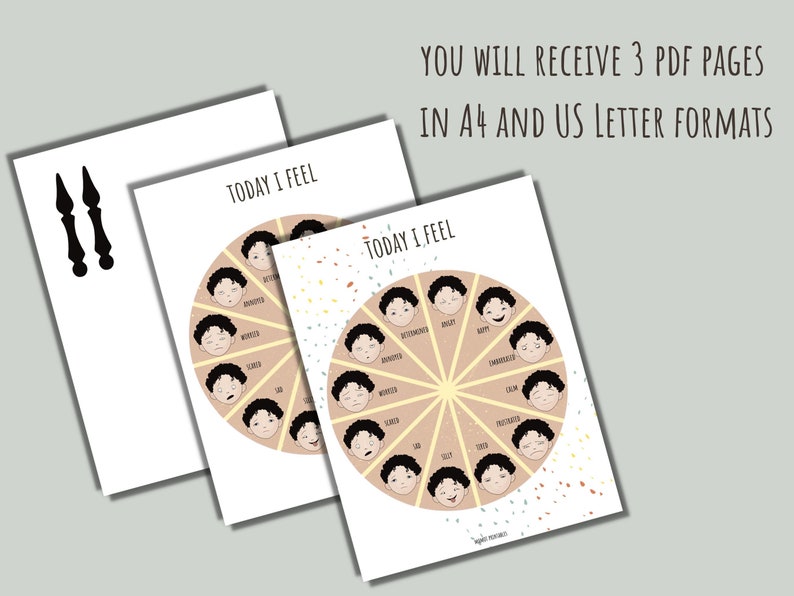 Printable Emotion Wheel for Emotional Regulation and Recognition ...