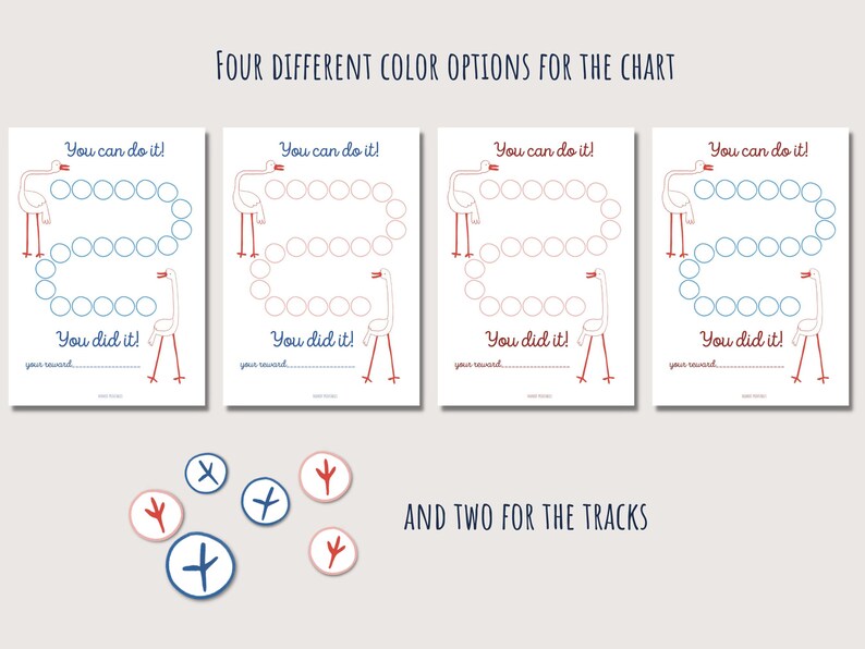 Printable Reward Chart for Kids, Toddler Behavior Chart for ...