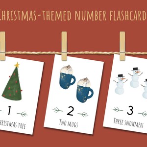 Printable Christmas Activity for Kids, Early Math Learning, Number ...