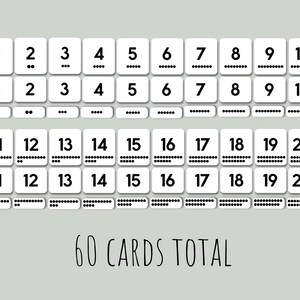Printable Minimalist Montessori Number Flashcards, 3 Part Nomenclature ...