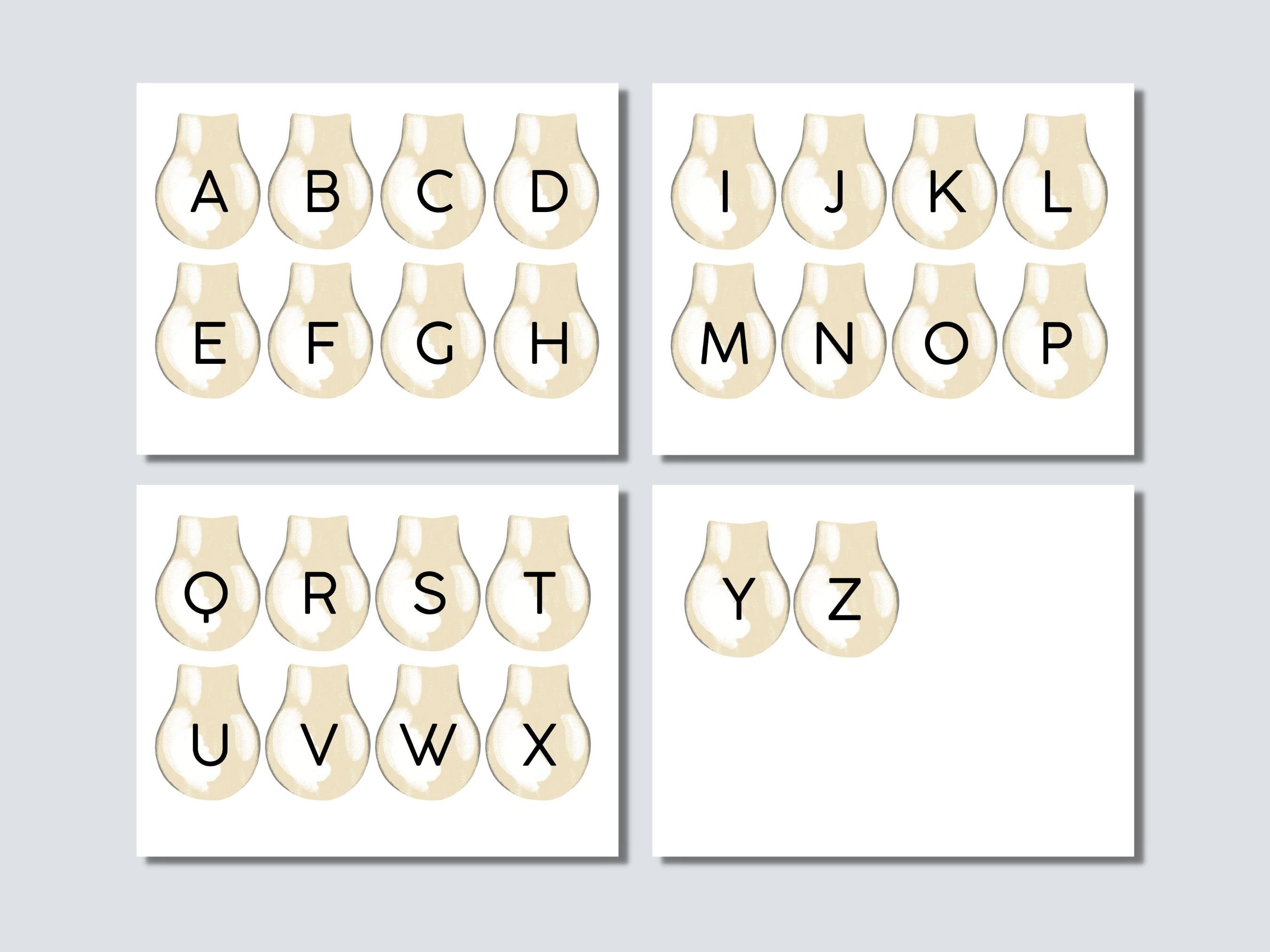 Printable Alphabet Matching Letter Game for Kids Alphabet - Etsy