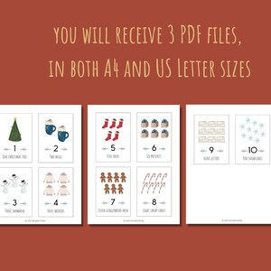 Printable Christmas Activity for Kids, Early Math Learning, Number ...