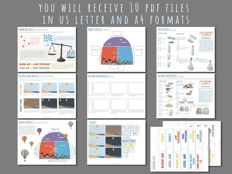 Wind Experiment Kids Printable Learning Activities Kindergarten Weather ...