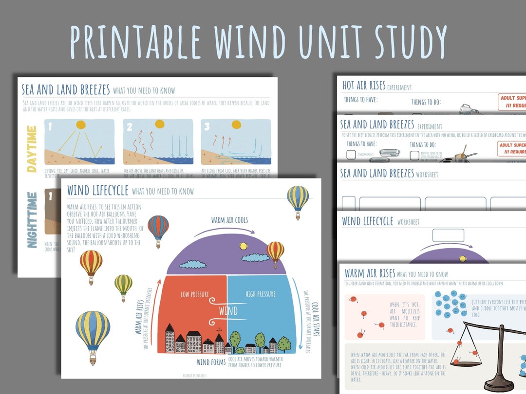 Wind Experiment Kids Printable Learning Activities Kindergarten Weather ...