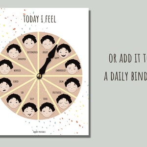 Printable Emotion Wheel for Emotional Regulation and Recognition ...