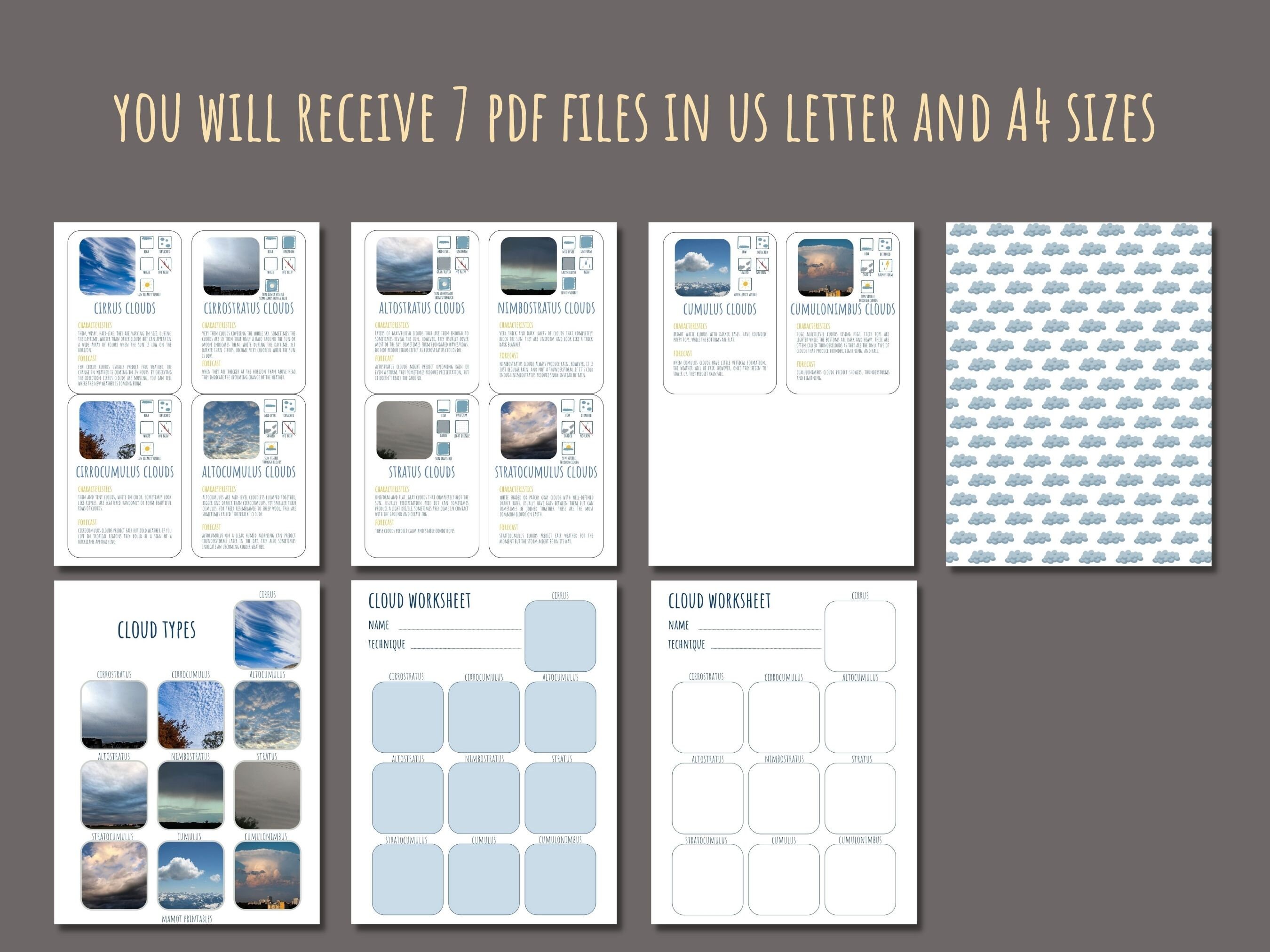 Cloud Study Homeschooling Curriculum Printable Cloud Unit Study ...