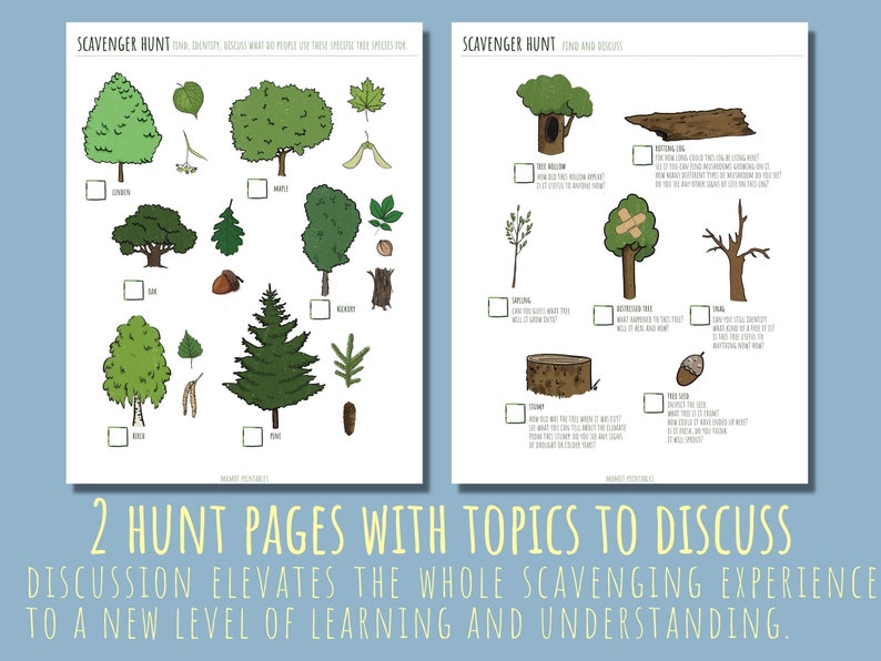 Printable Nature Scavenger Hunt Outdoor Play Homeschool Nature ...
