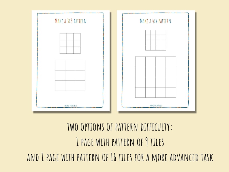 Printable Math Activity Pattern Recognition Kindergarten Math Learning ...