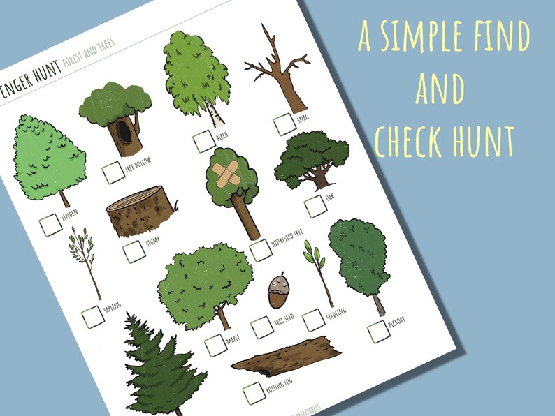 Printable Nature Scavenger Hunt Outdoor Play Homeschool Nature ...