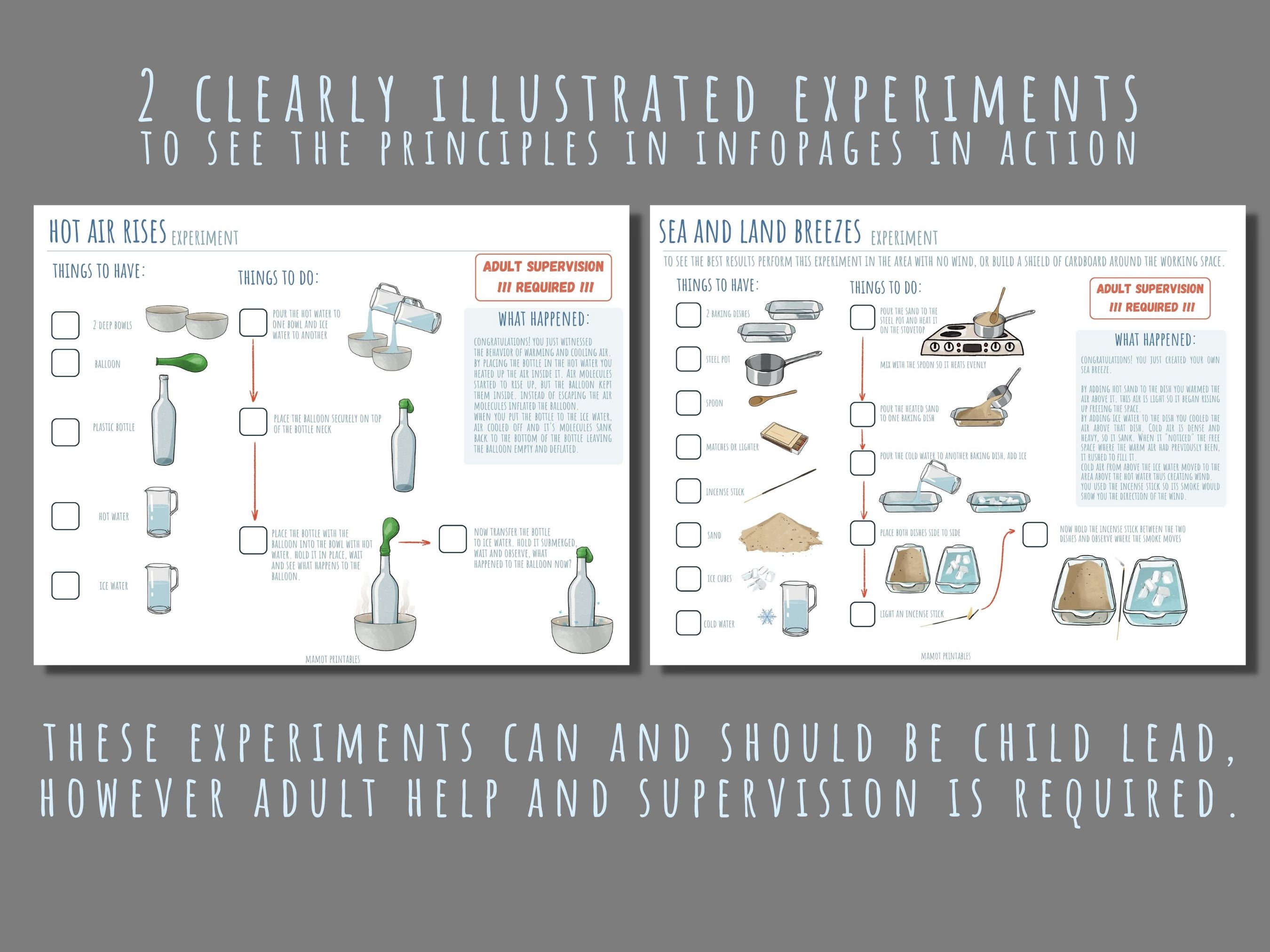 Wind Experiment Kids Printable Learning Activities Kindergarten Weather ...