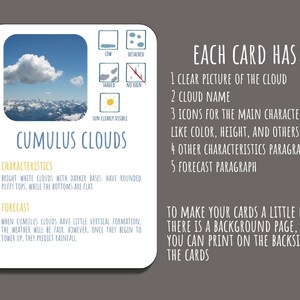 Printable Cloud Study Bundle: Homeschool Weather Activities (PDF) - Etsy