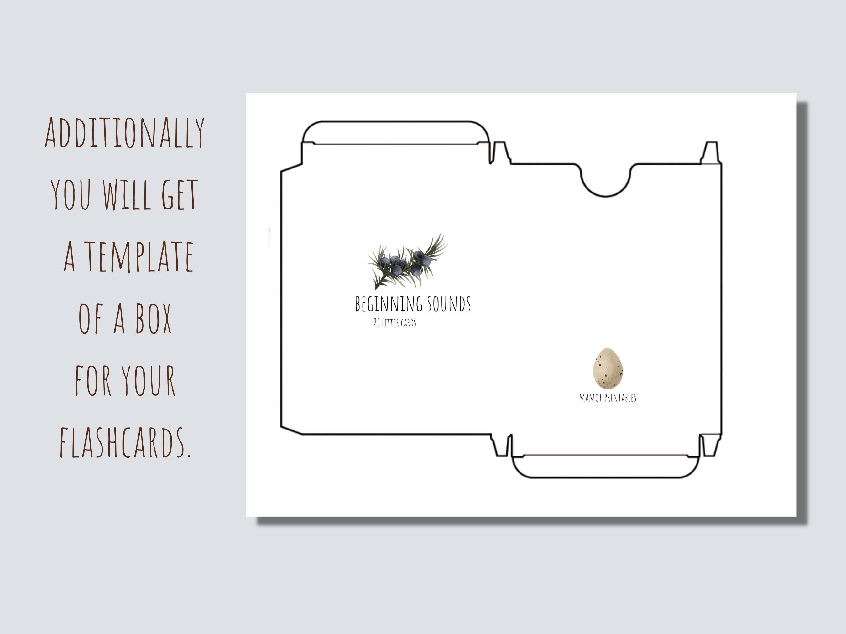 Printable Alphabet Flashcards for Toddler Learning to Read, Digital ...