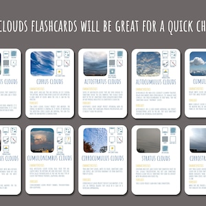 Printable Cloud Study for Homeschooling Curriculum, Weather Station ...