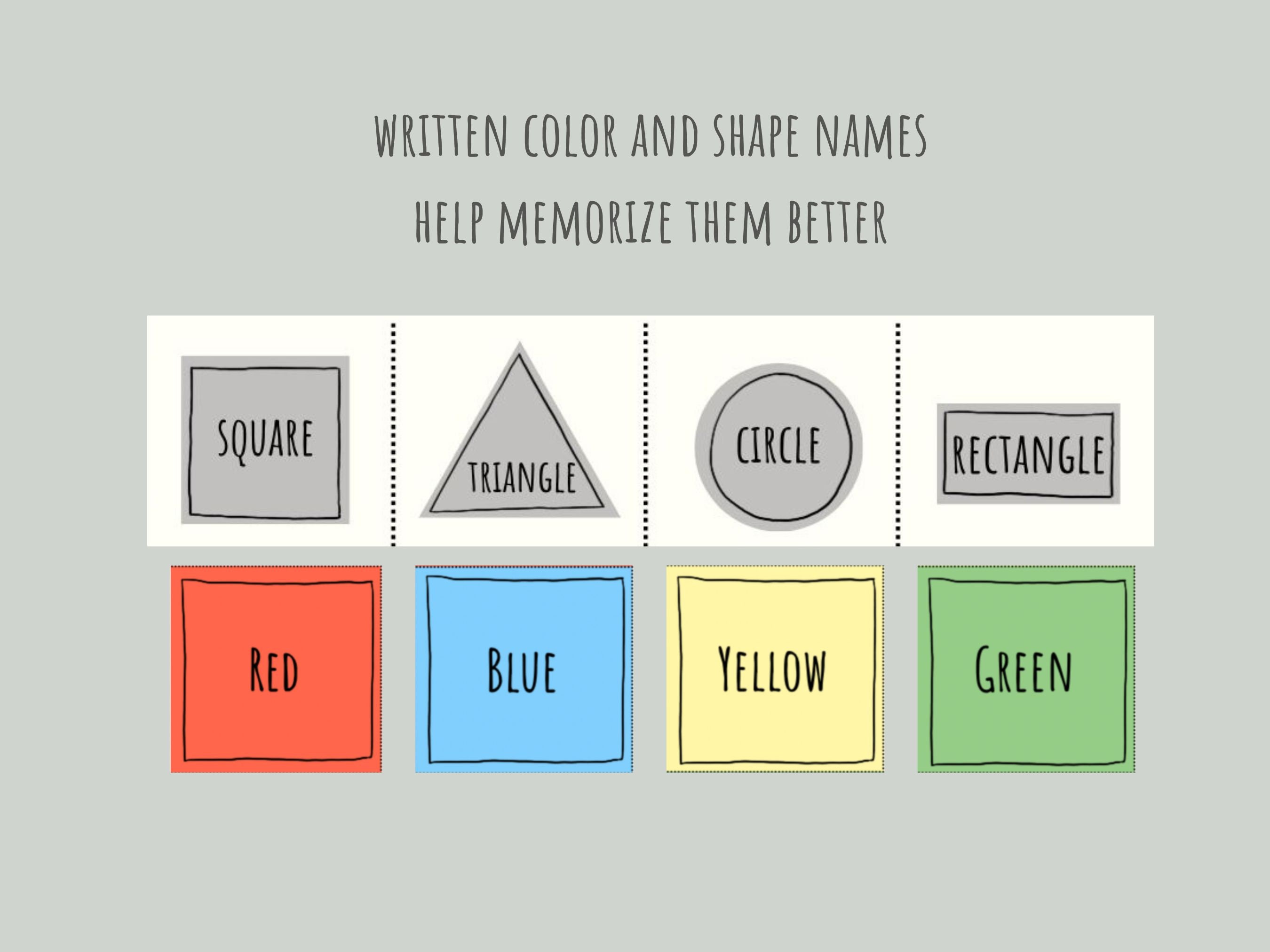 Color Sorting and Shape Sorting Printable Toddler Activity, Montessori ...