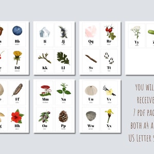 Printable Alphabet Flashcards for Toddler Learning to Read, Digital ...