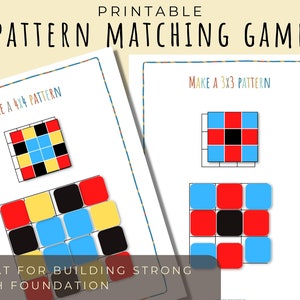 Printable Math Activity Pattern Recognition Kindergarten Math Learning ...