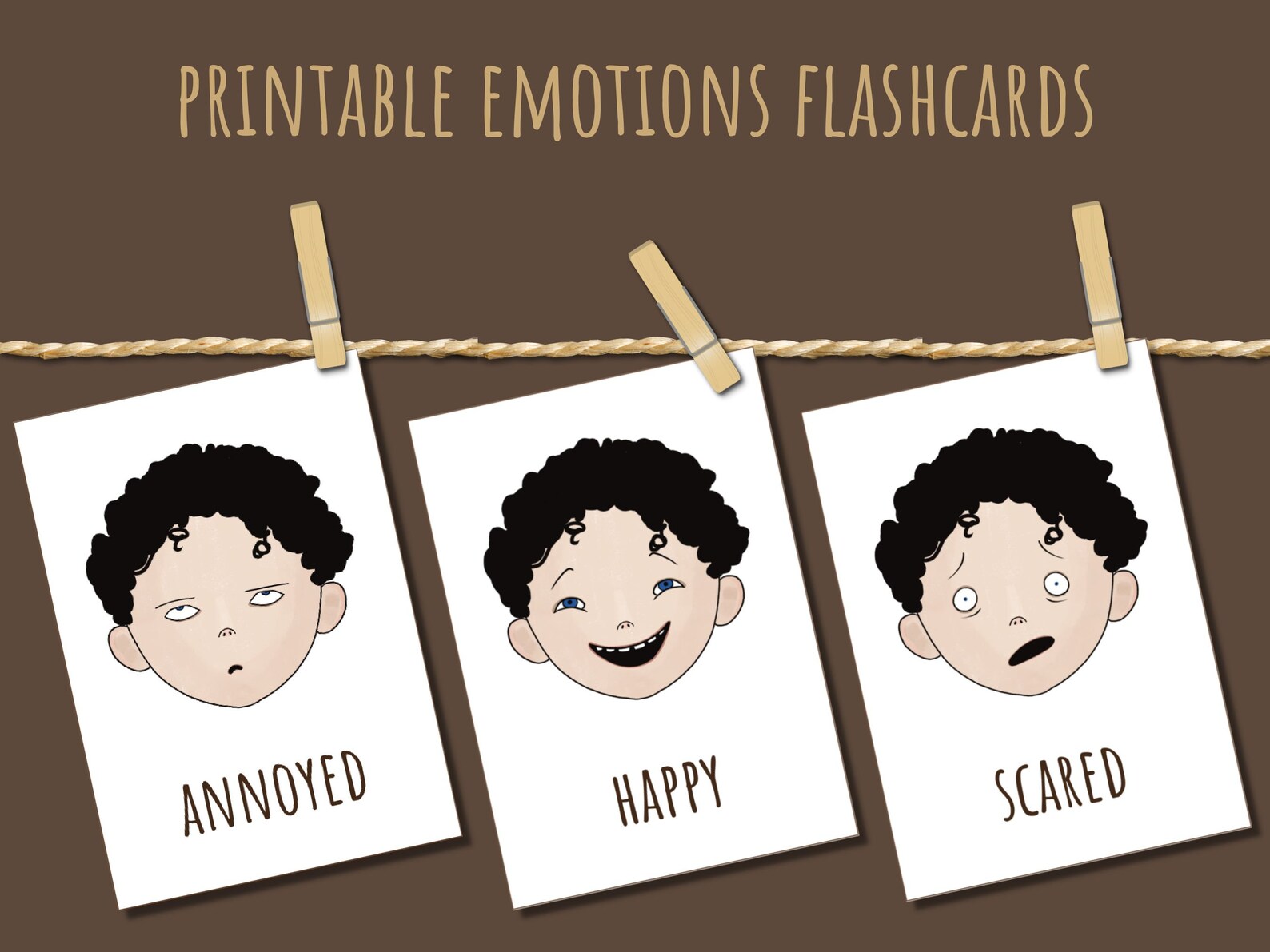 Printable Emotion Cards for Kids for Emotional Regulation and ...