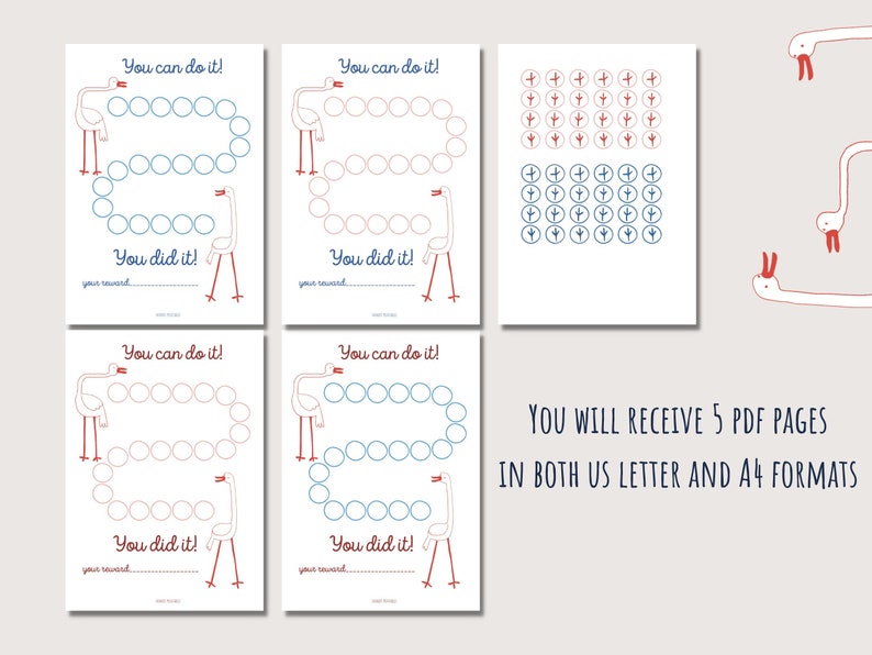 Printable Reward Chart for Kids, Toddler Behavior Chart for ...