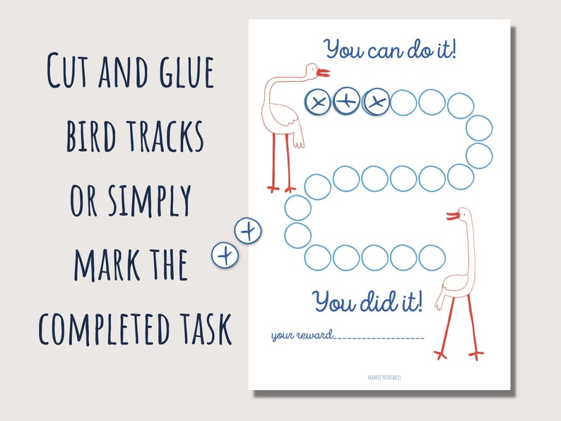 Printable Reward Chart for Kids, Toddler Behavior Chart for ...