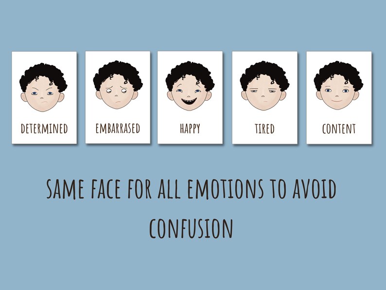 Printable Emotion Wheel and Feeling Flashcards Montessori Emotion ...