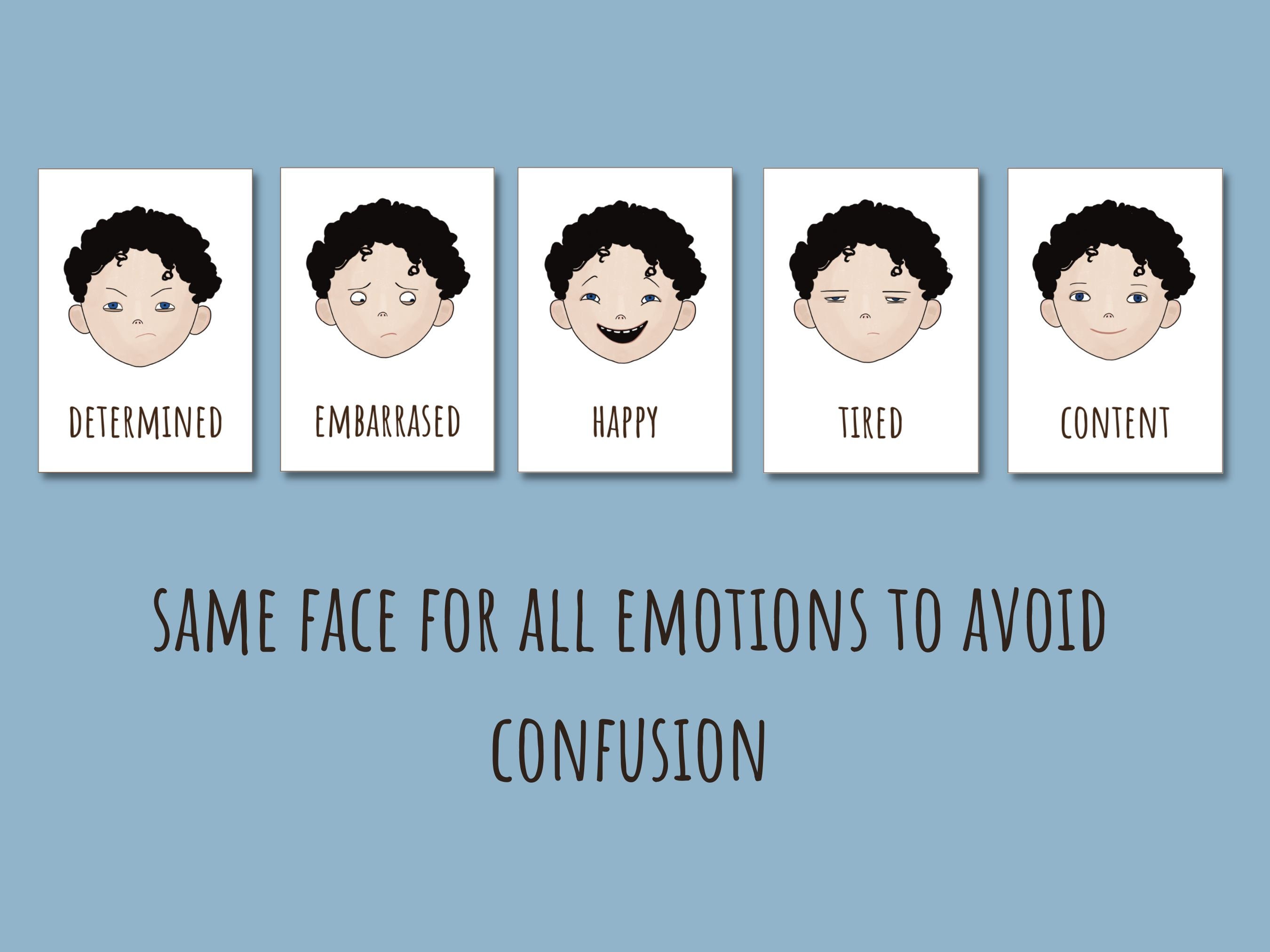 Printable Emotion Wheel and Feeling Flashcards Montessori Emotion ...