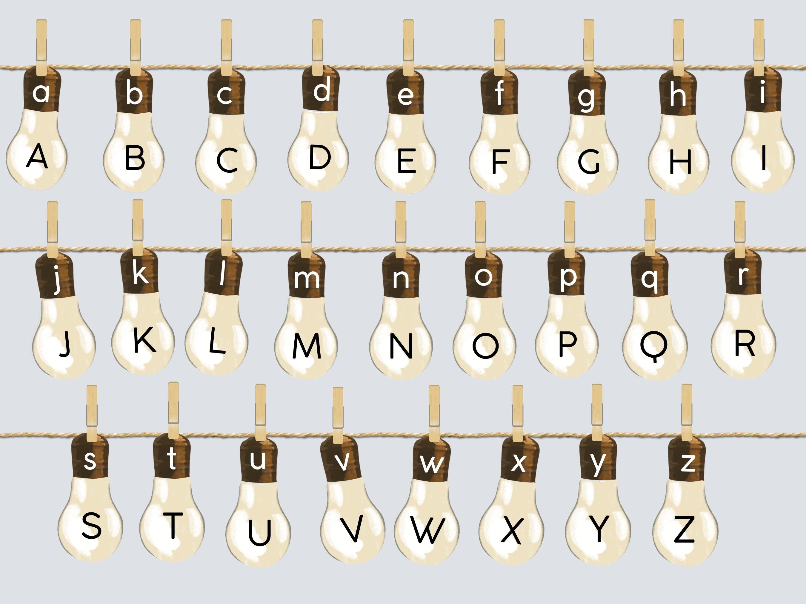 Printable Alphabet Matching Letter Game for Kids Alphabet - Etsy