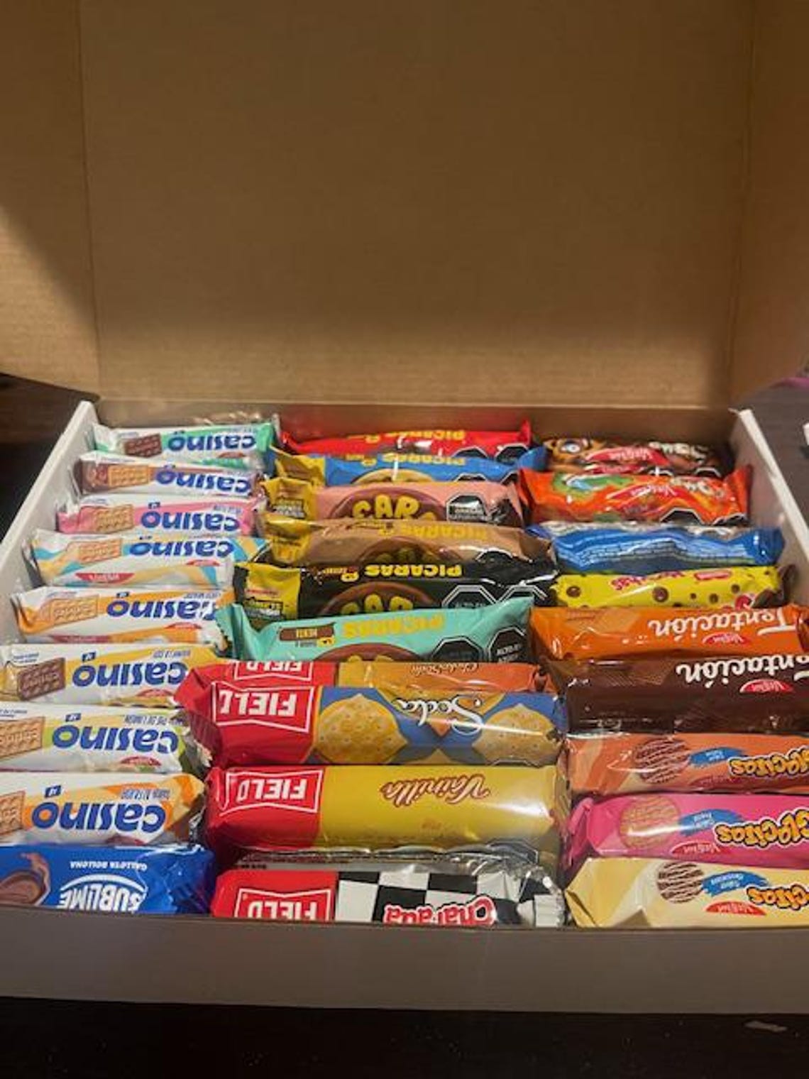 Peruvian Candy Box With Assortments Chocolates, Cookies & Candies ...