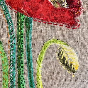 Slow Stitching Kit - Poppies - Etsy