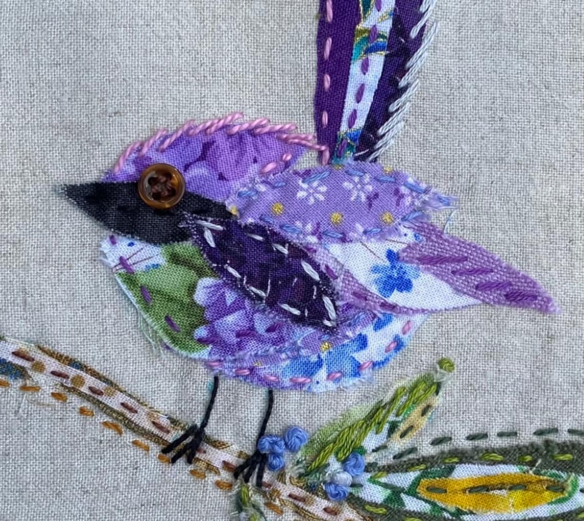 Slow Stitching Kit the Bird 1 - Etsy