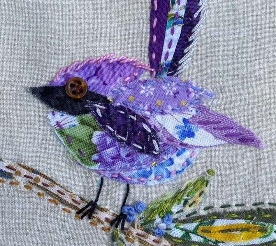 Slow Stitching Kit the Bird 1 - Etsy