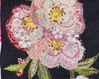 Slow Stitching Kit Oriental Lily - Etsy