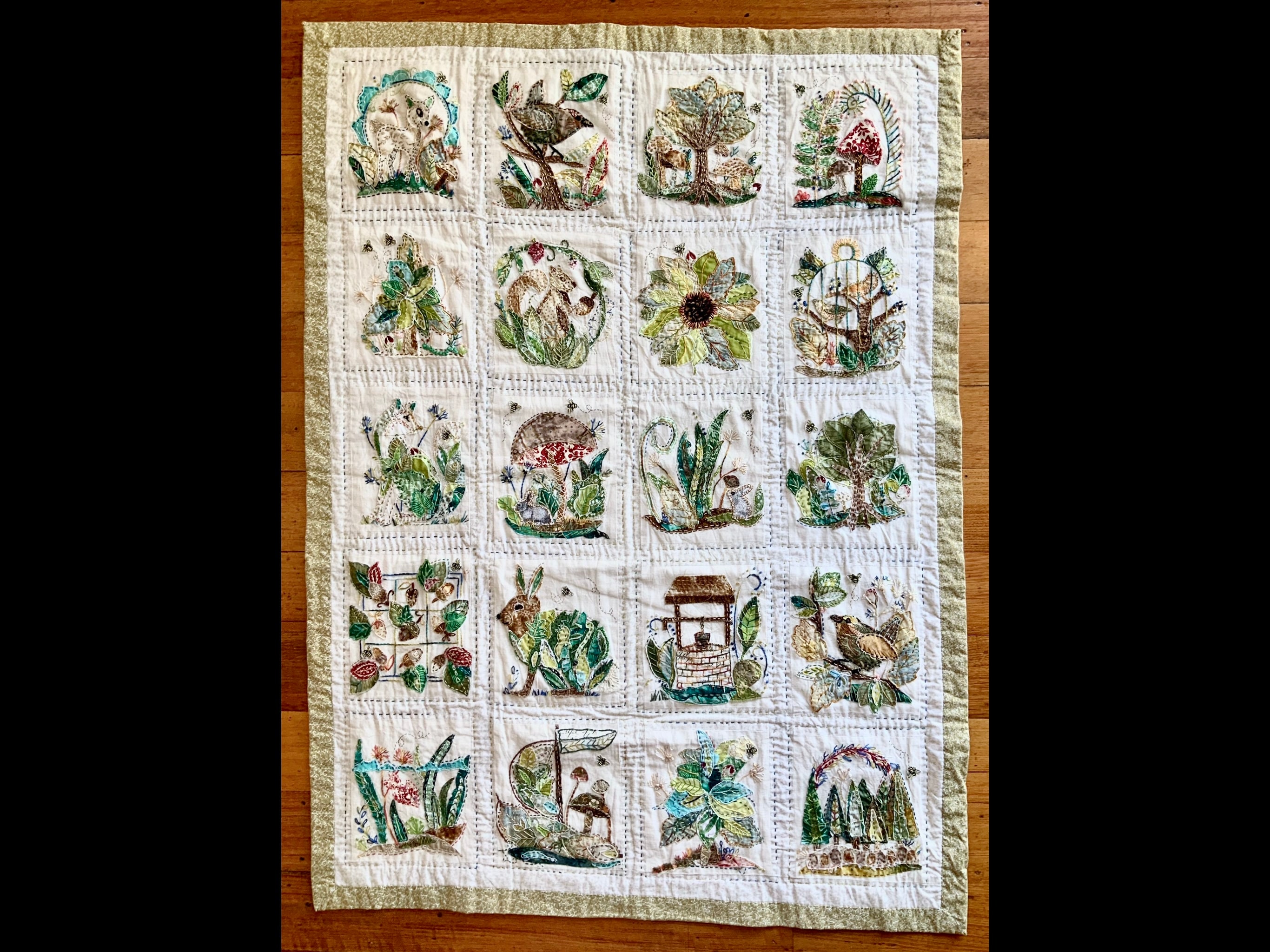 The Well. Panel 16. Raw Edge Slow Stitching Appliqué Digital Pattern ...