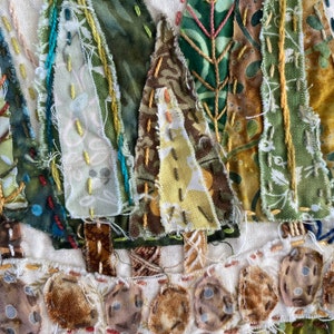 The Pines. Panel 6. Raw Edge Slow Stitching Digital Pattern. - Etsy