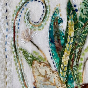 Long Grass. Panel 5. Raw Edge Slow Stitching Digital Pattern. - Etsy