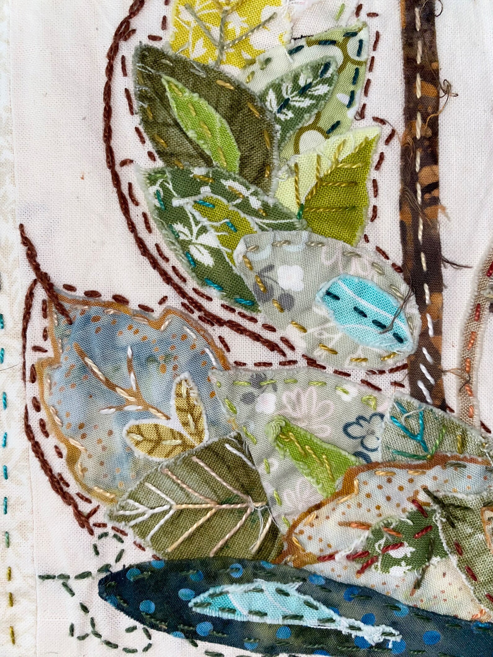 The Boat. Panel 15. Raw Edge Slow Stitching Appliqué Digital Pattern ...