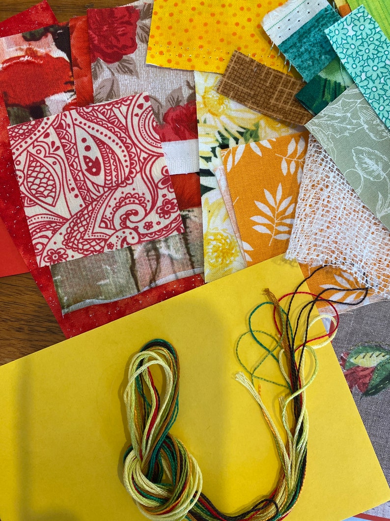 Slow Stitching Kit - Poppies - Etsy Australia