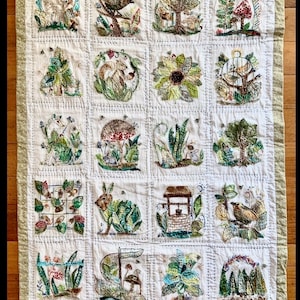 Fox. Panel 18. Raw Edge Slow Stitching Application Digital Pattern. - Etsy