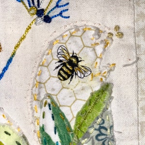 Fox. Panel 18. Raw Edge Slow Stitching Application Digital Pattern. - Etsy