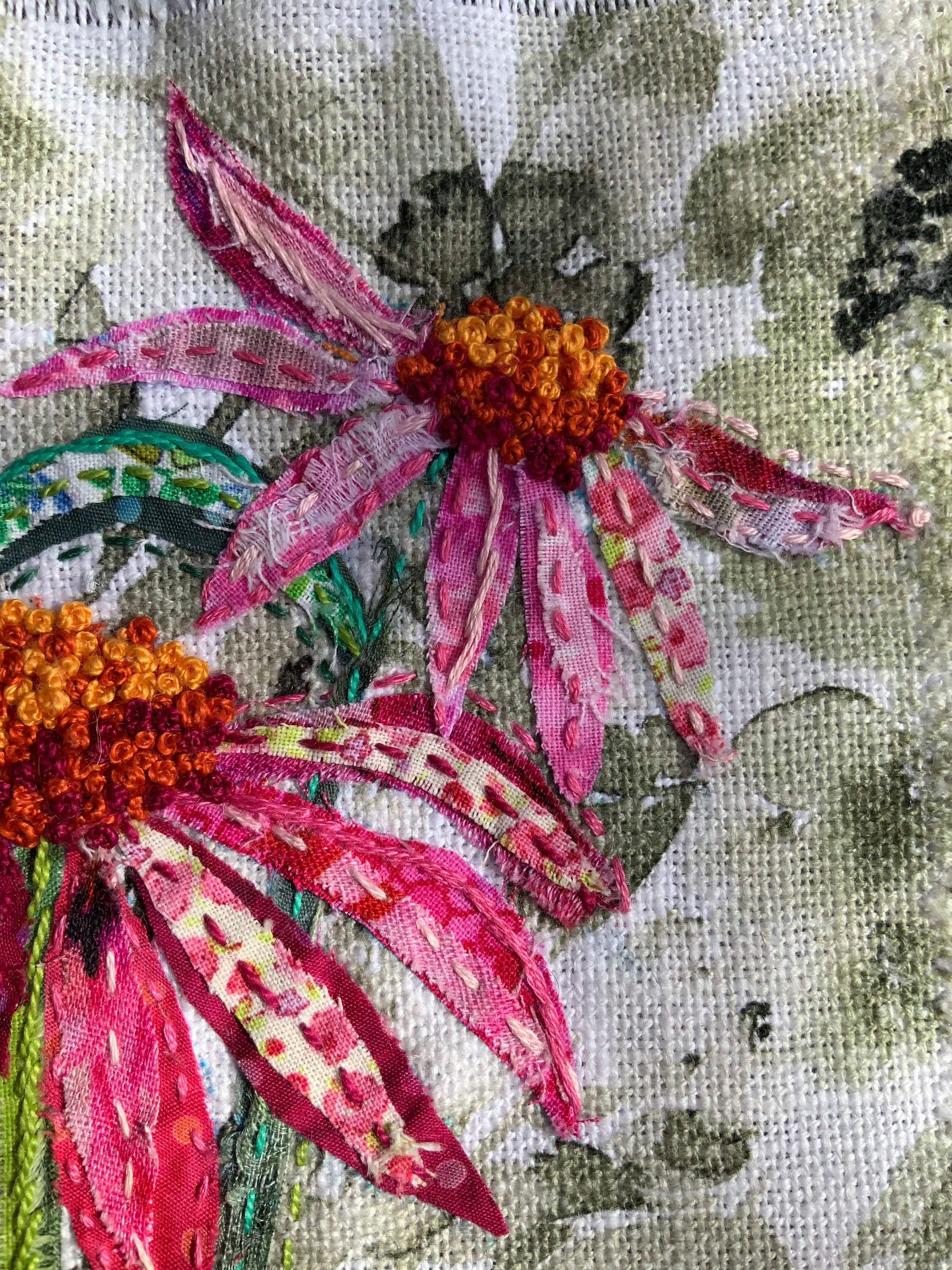 Slow Stitching Kit - Echinacea - Etsy