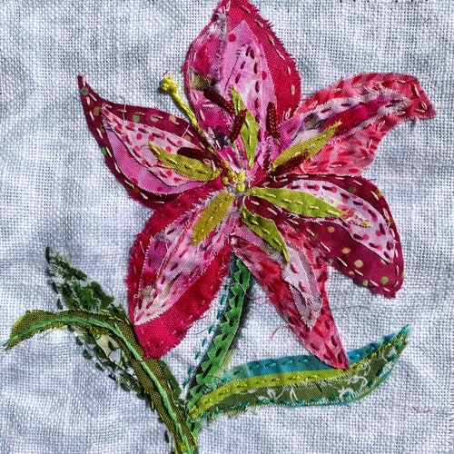 Slow Stitching Kit Poppies - Etsy